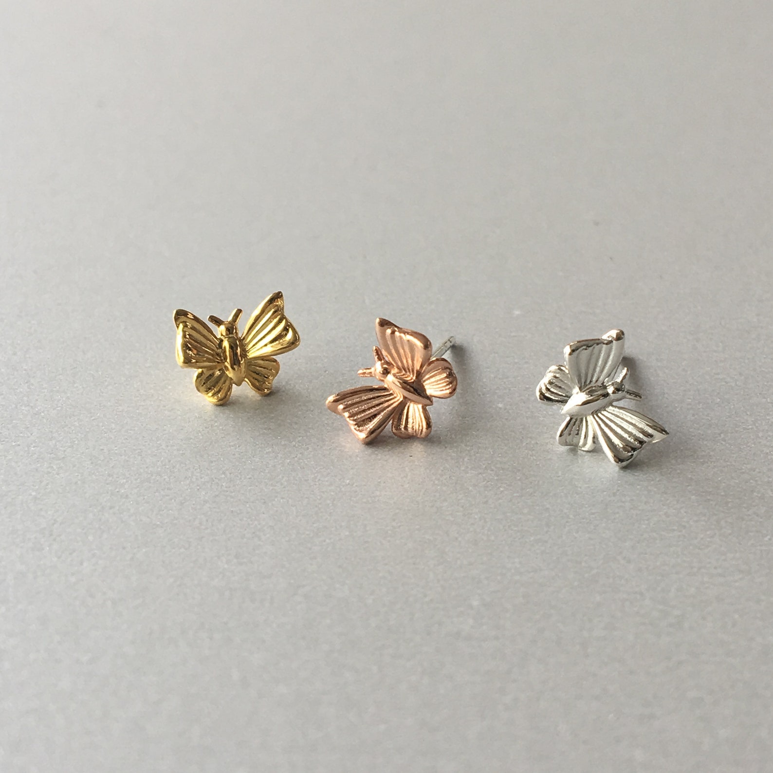 Tiny Butterfly Helix Earring Tragus Earring Sterling Silver Piercing ...