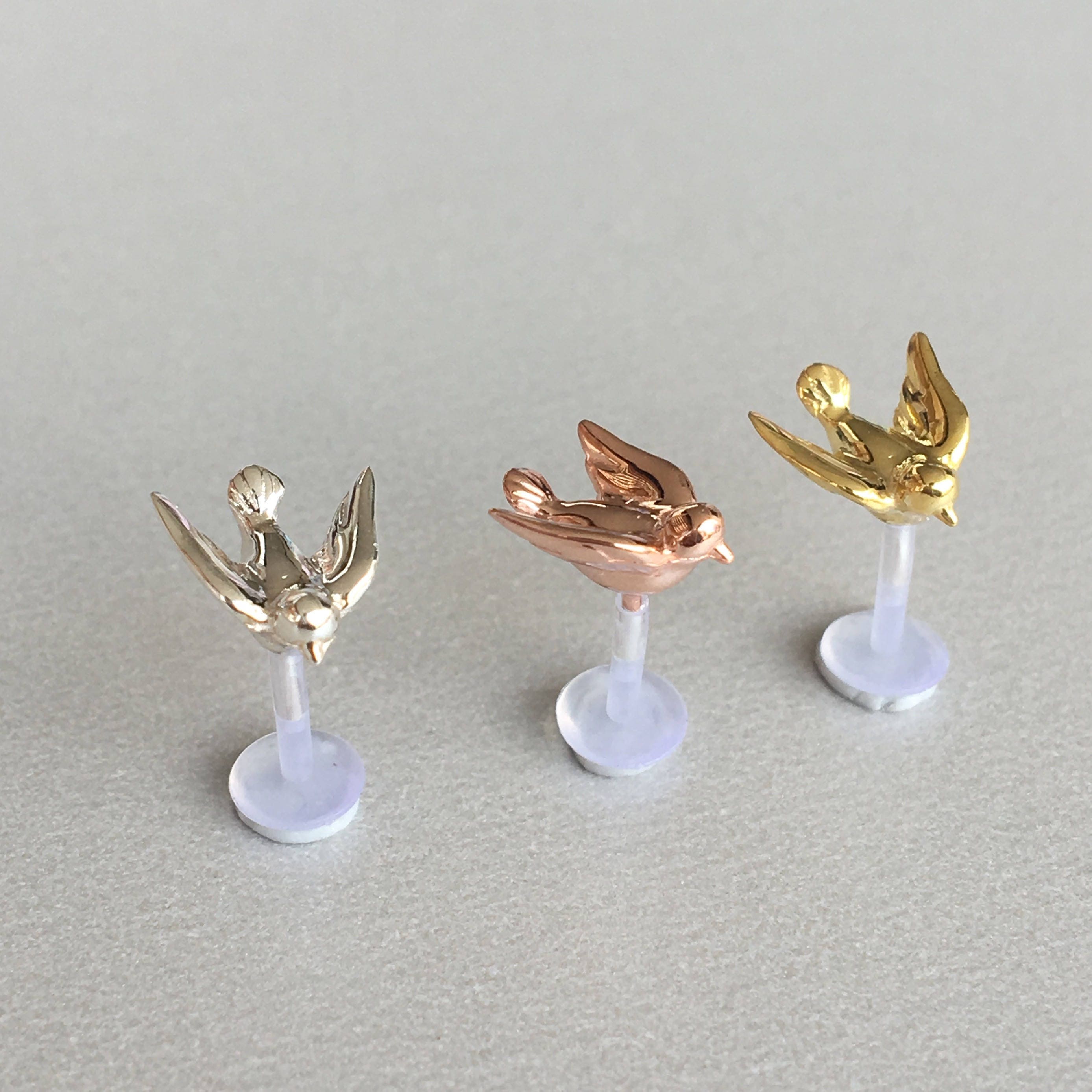 Tiny Bird Helix Earring Sterling Silver Bird Tragus Piercing - Etsy ...