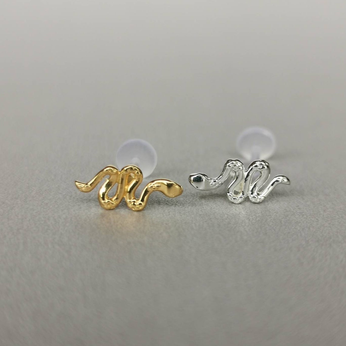 Tiny Snake Helix Earring Sterling Silver Snake Tragus Piercing | Etsy