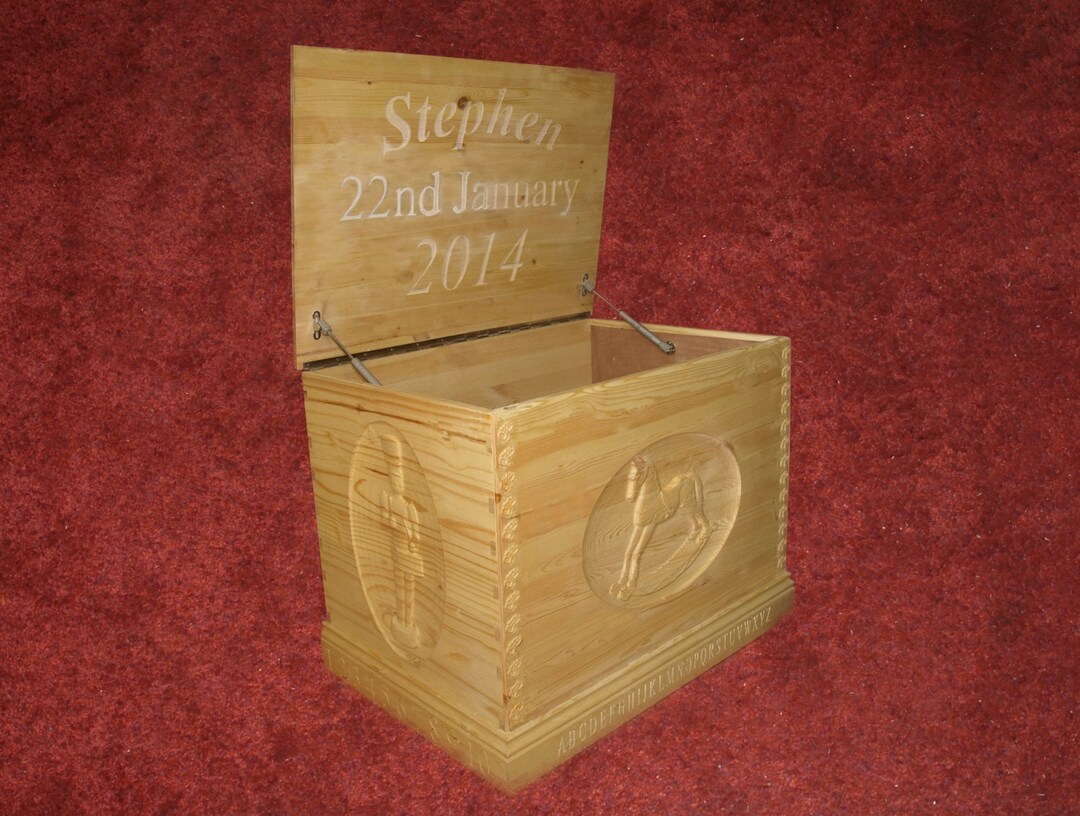 Pine Wood Toy Box - Etsy