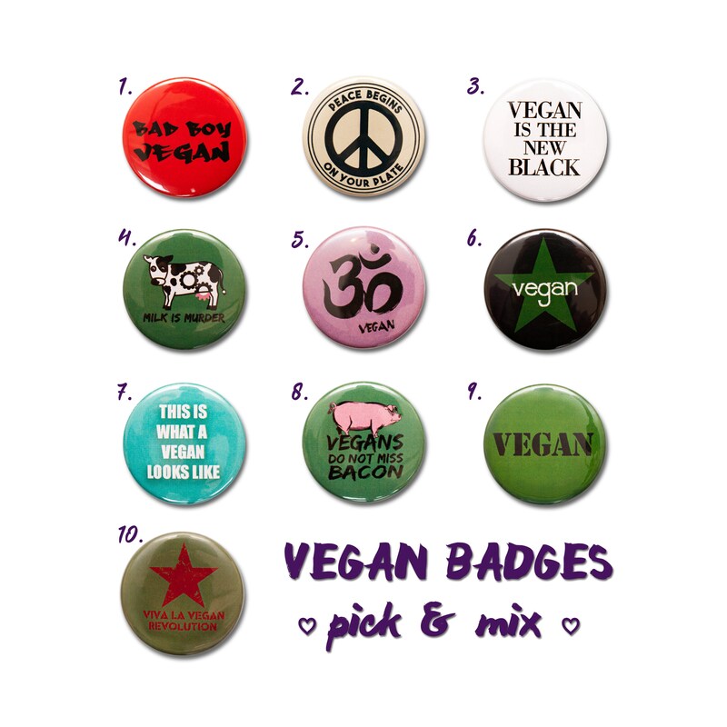 Vegan Badge - Etsy