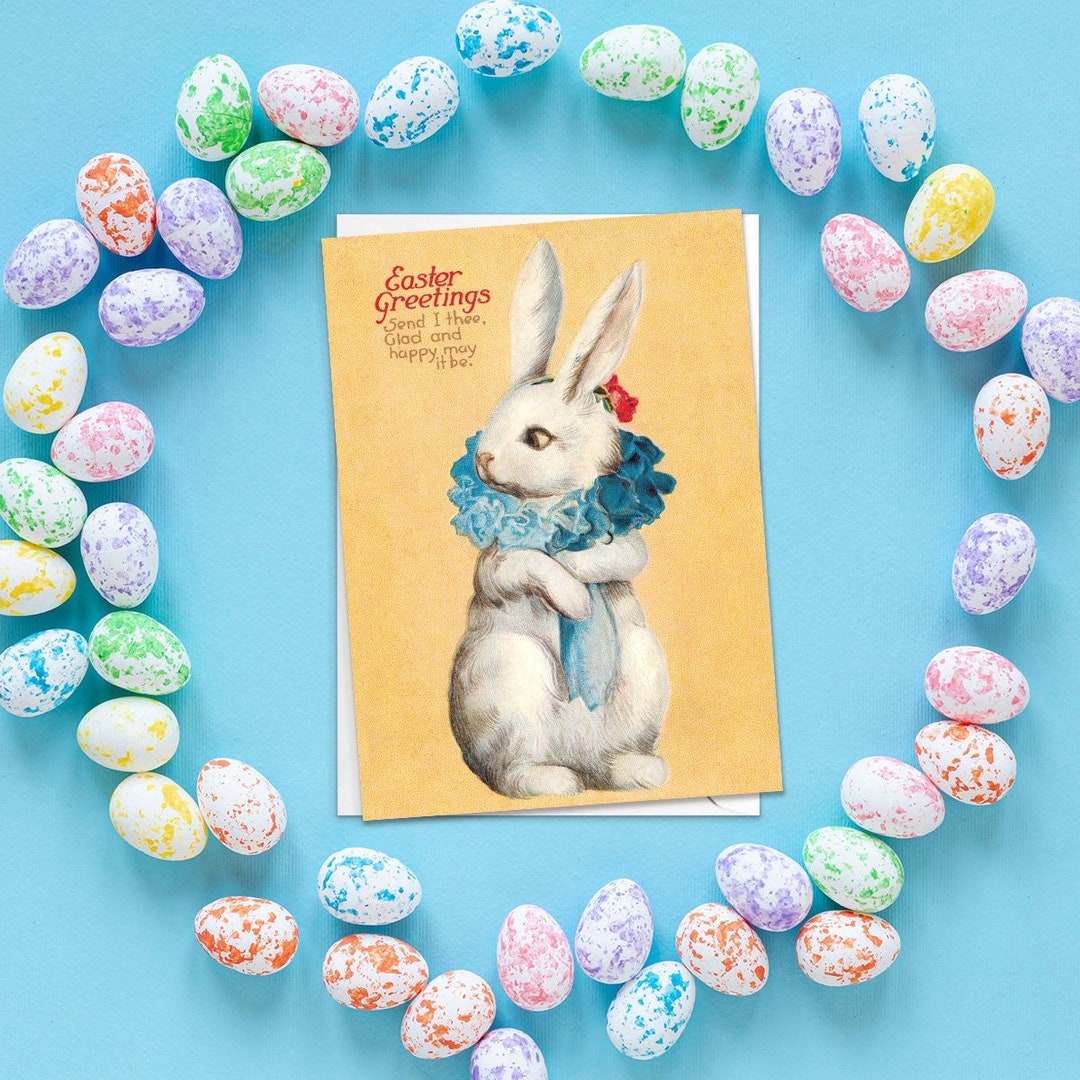 Weird Victorian Greeting Cards Easter Card Set Spring Sunday Edwardian ...