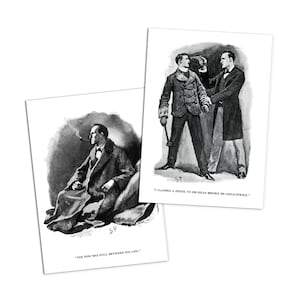 Sherlock Holmes Illustrations Art Postcards Set of 10 Postcard Prints ...