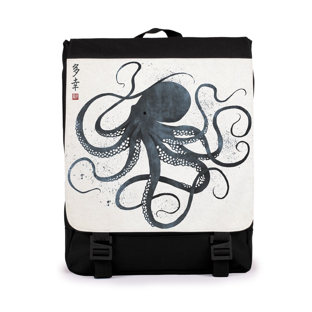 Japanese Octopus Ukiyo-e Rucksack Backpack Bag Woodblock Art - Etsy