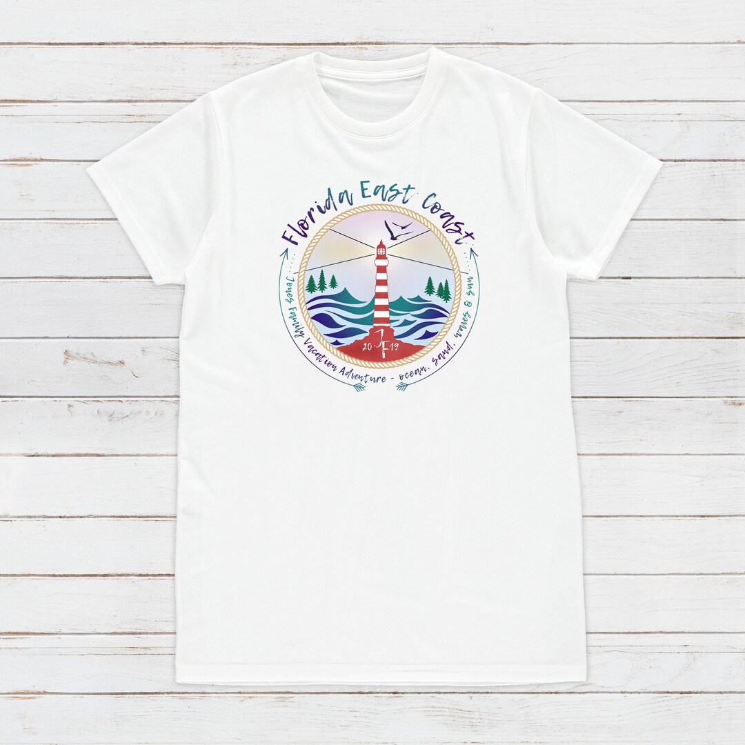 Custom Vacation T Shirt Family Adventure Personalized Name Message Text ...