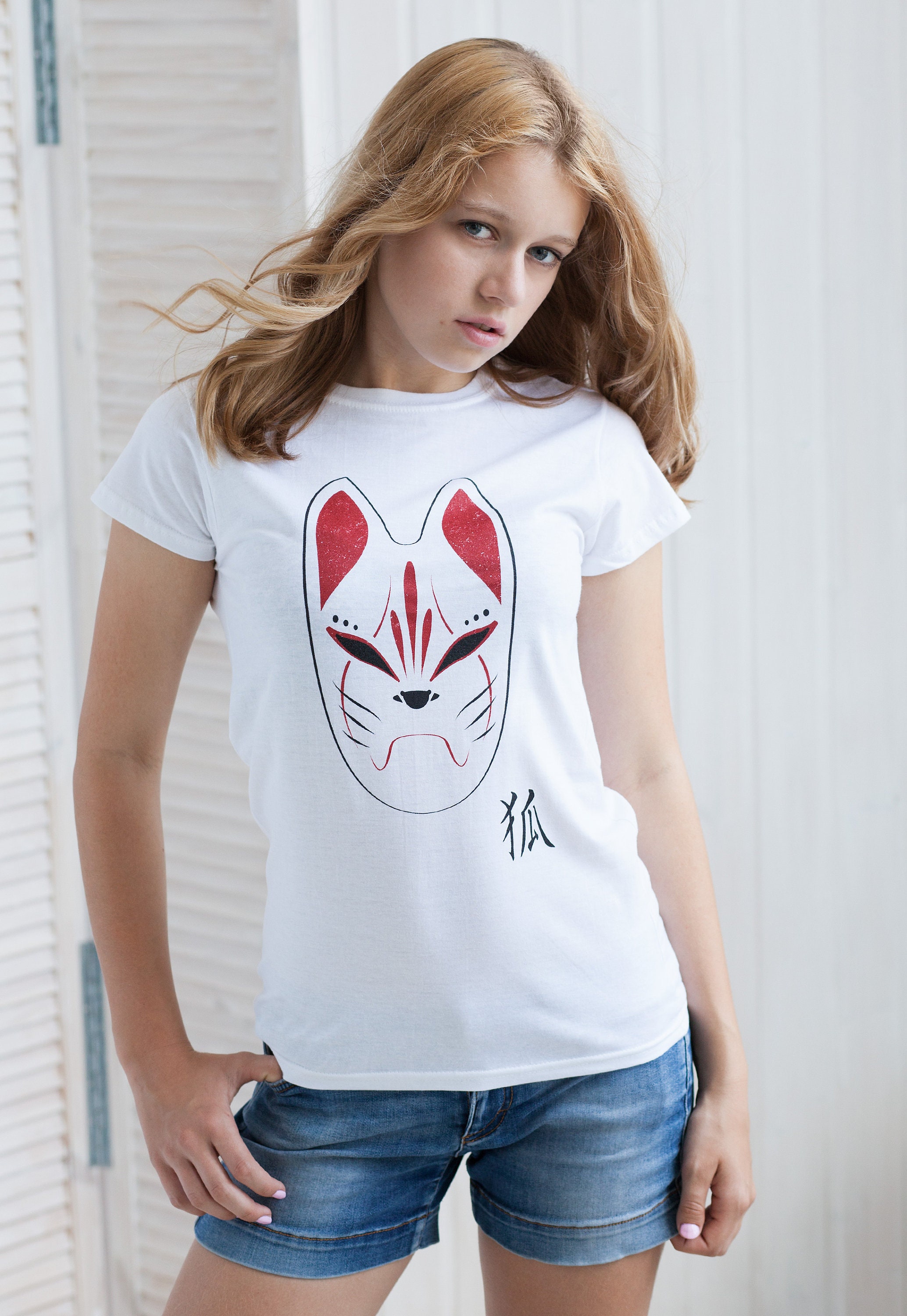 Japanese Fox Mask T Shirt Kitsune Tokyo Harajuku Japan | Etsy