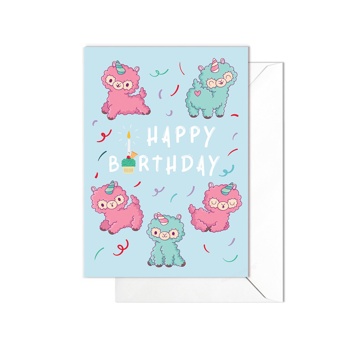 Happy Birthday Greeting Card Print Kawaii Cute Japanese - Etsy UK