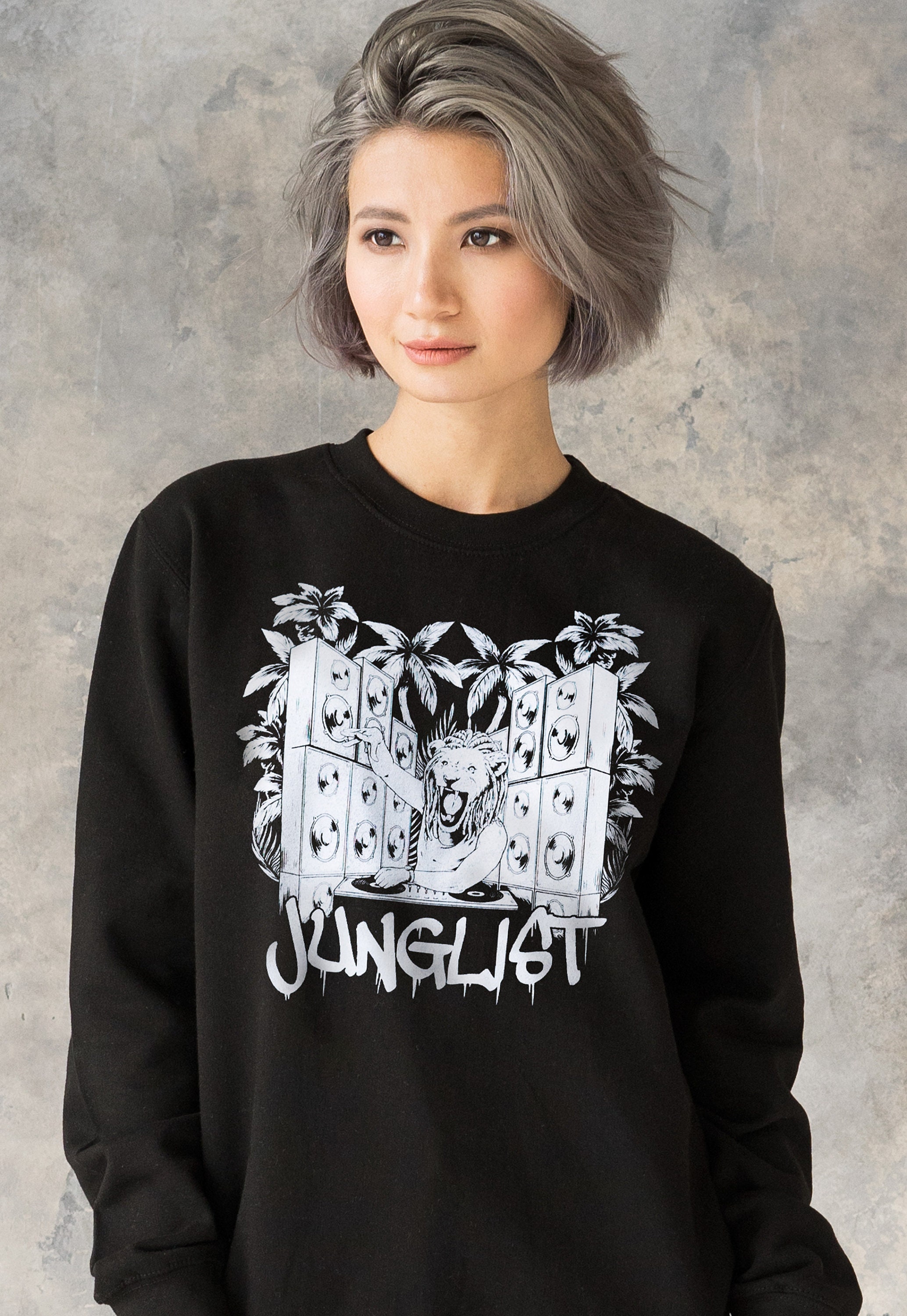 Junglist Lion DJ Sweatshirt Jungle Massive Drum and Bass DJ Synth ...