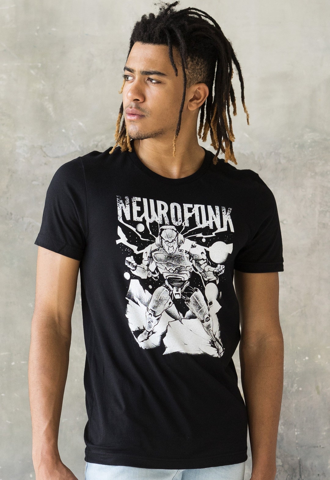 Neurofunk Destruction T Shirt - Drum and Bass Robot DJ Synthesizer & N ...