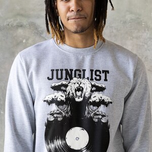 Junglist Vinyl Sweatshirt - Drum and Bass DJ Sweater - Etsy