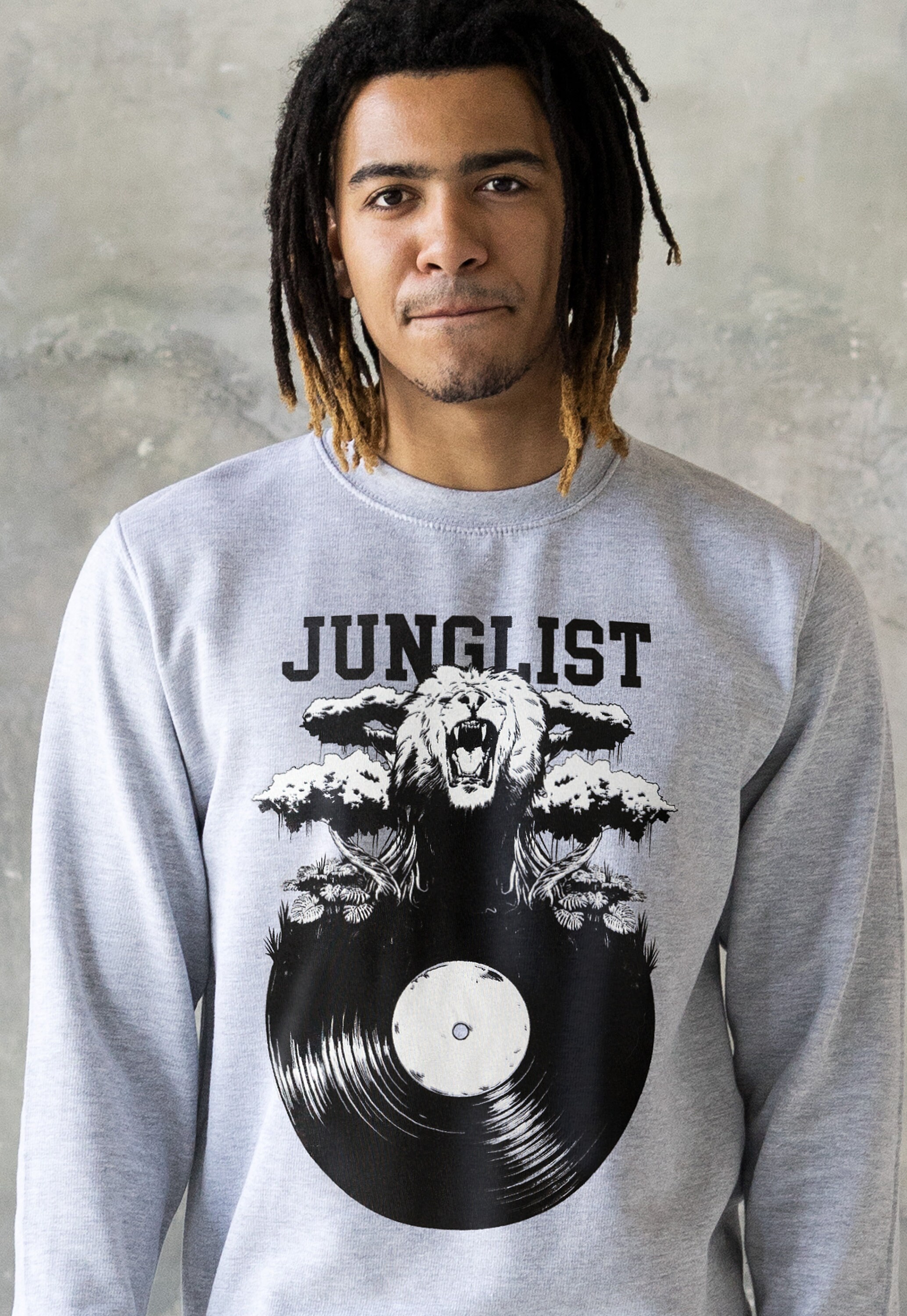 Junglist Vinyl Sweatshirt - Drum and Bass DJ Sweater - Etsy
