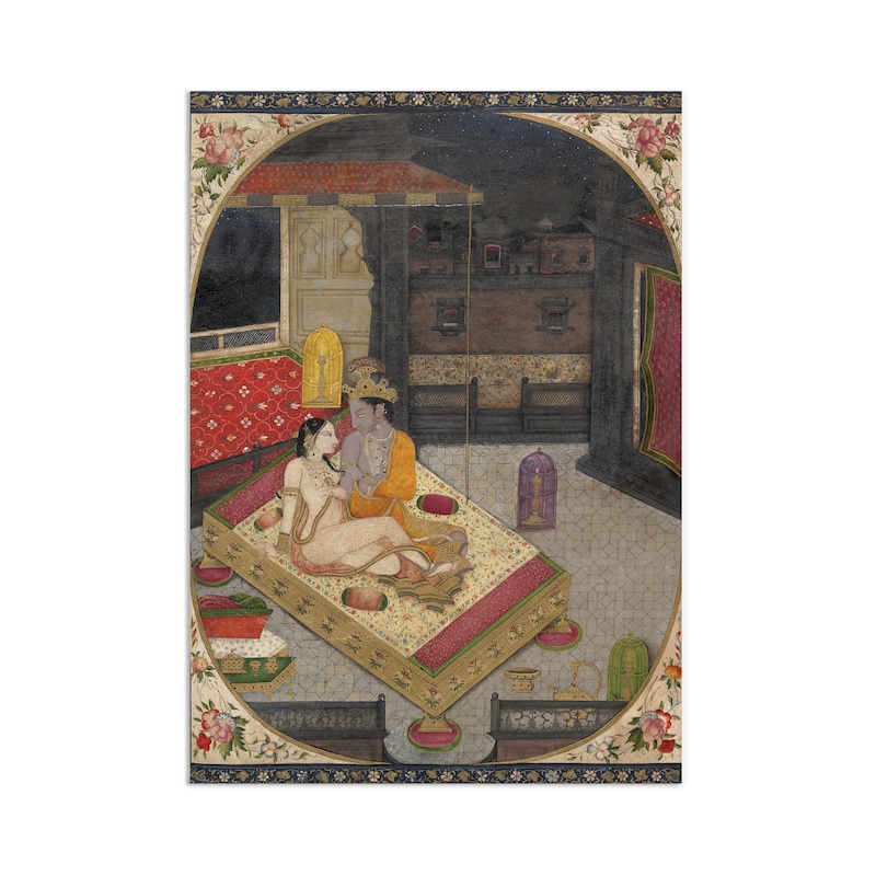 Radha and Krishna Saree - Etsy UK
