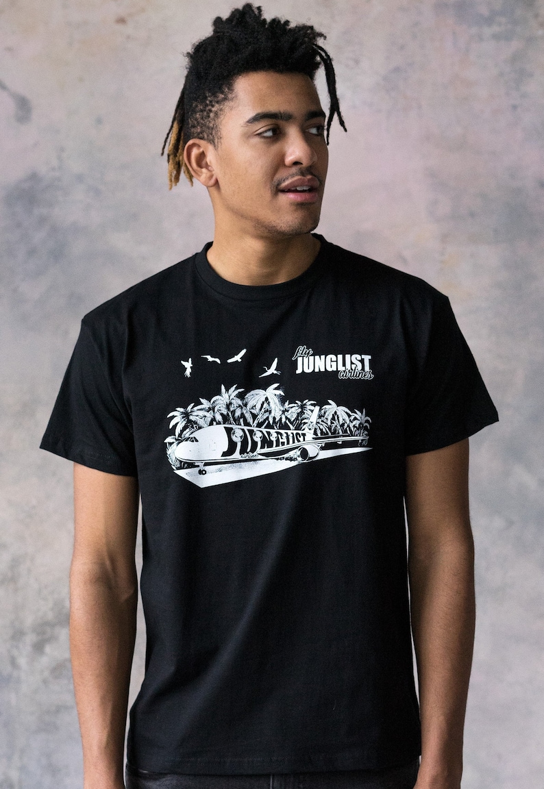 Junglist Airlines T Shirt Drum and Bass Jungle Massive DJ & - Etsy UK