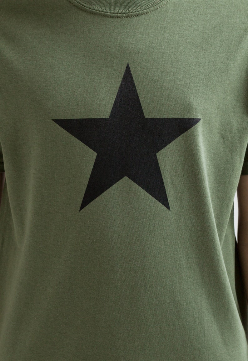 Black Star T Shirt Minimalist Abstract Geometric Streetwear Skater ...