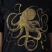 Octopus Japanese Calligraphy T Shirt Gyotaku Traditional Ukiyo-e Japan ...