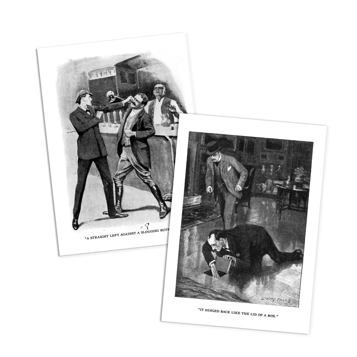 Sherlock Holmes Illustrations Art Postcards Set of 10 Postcard Prints ...