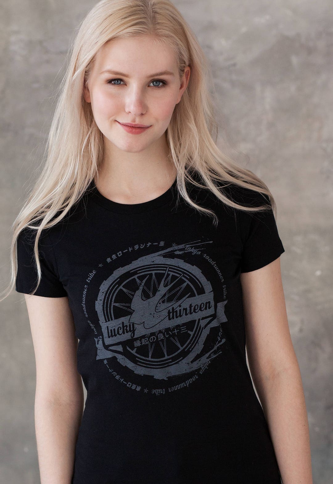 Tokyo Roadrunner Lucky Thirteen Graphic Tee - Fitted Women's T-shirt ...