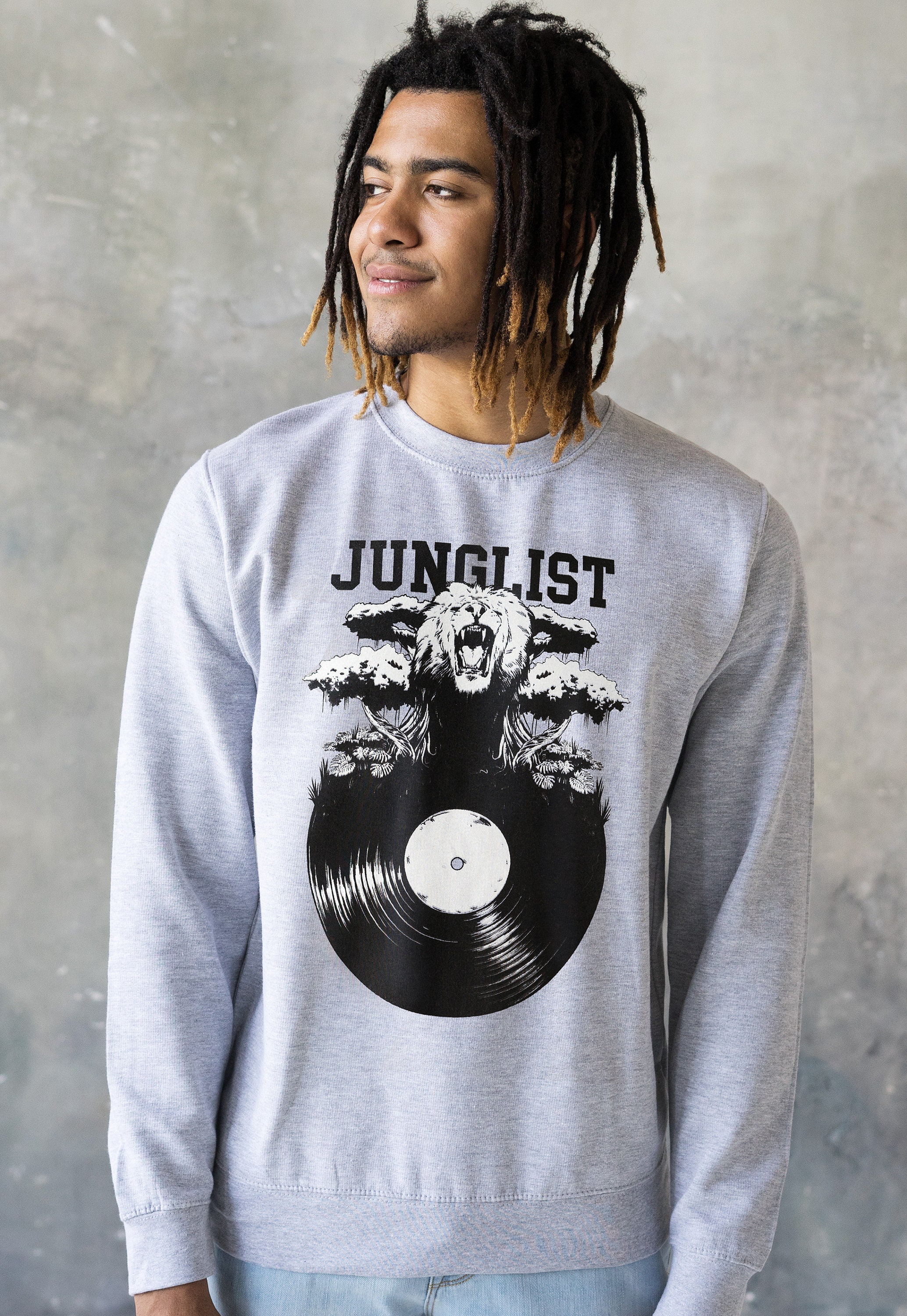 Junglist Vinyl Sweatshirt - Drum and Bass DJ Sweater - Etsy
