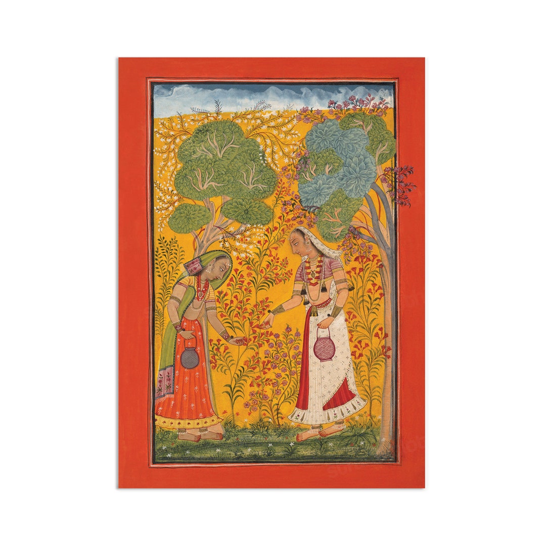 Vasanti Ragini Art Print: Vintage Indian Ragamala Painting - Etsy