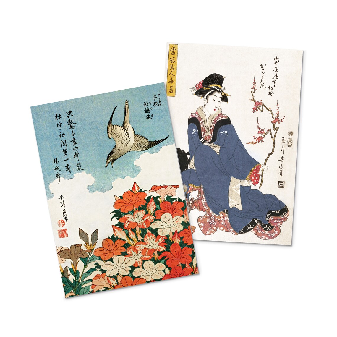 Japanese Ukiyo-e Art Greeting Cards Set of 10 Birthday Card Set Bundle ...