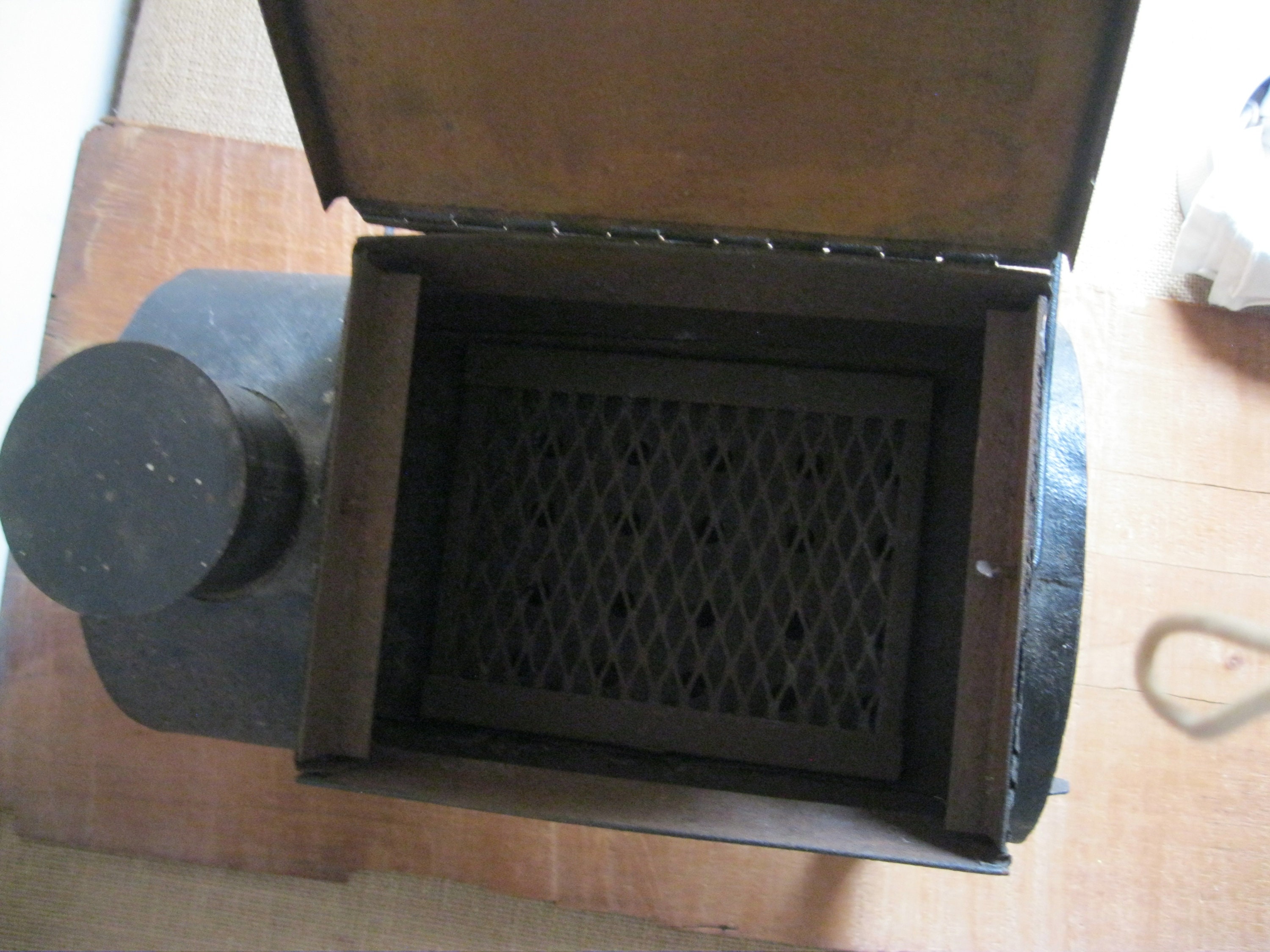 Antique Primitive Chestnut Roaster-black Metal Tin Hearth - Etsy