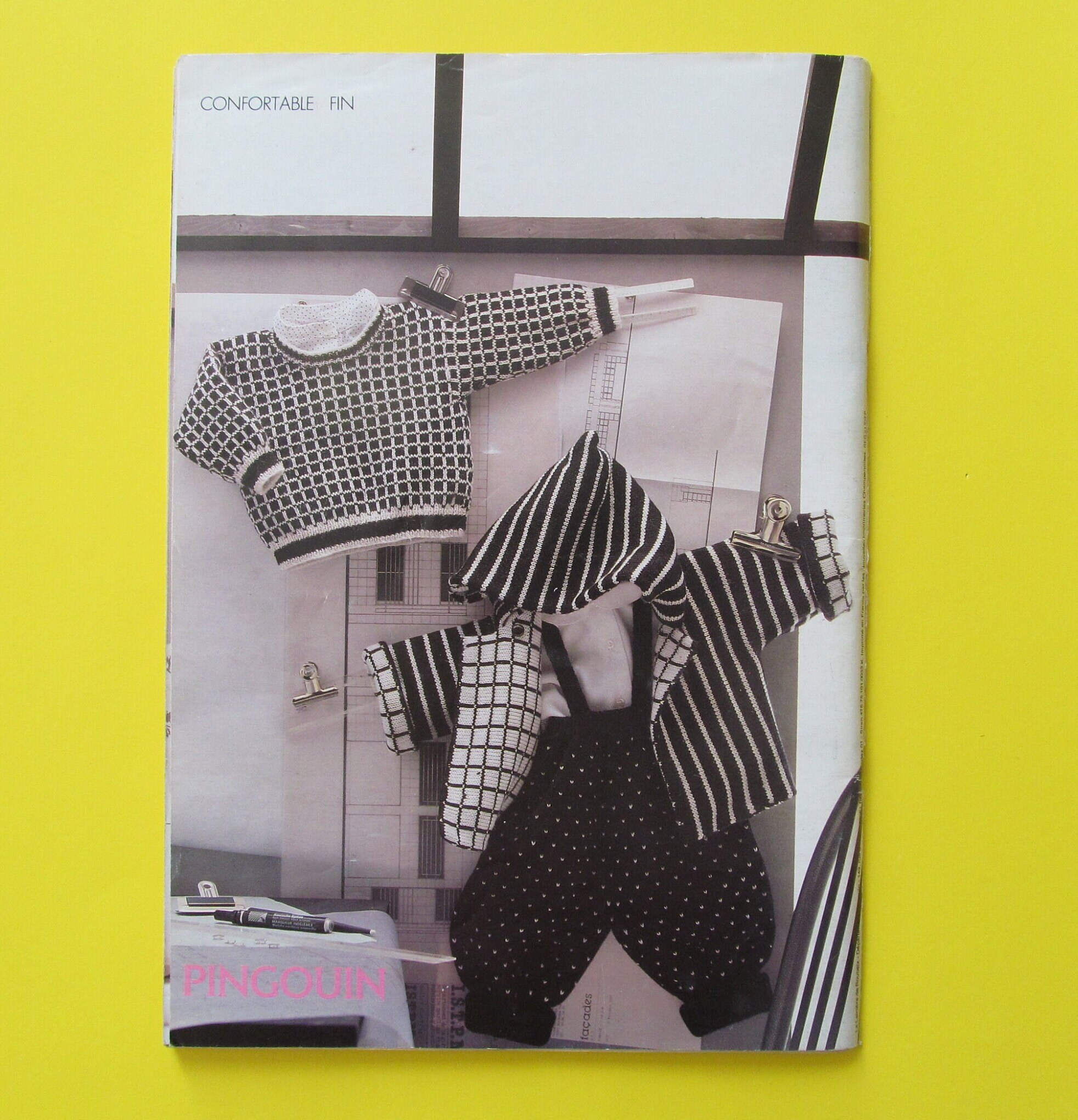 Vintage Pingouin Knitting Pattern Book for Children Baby Toddler From ...