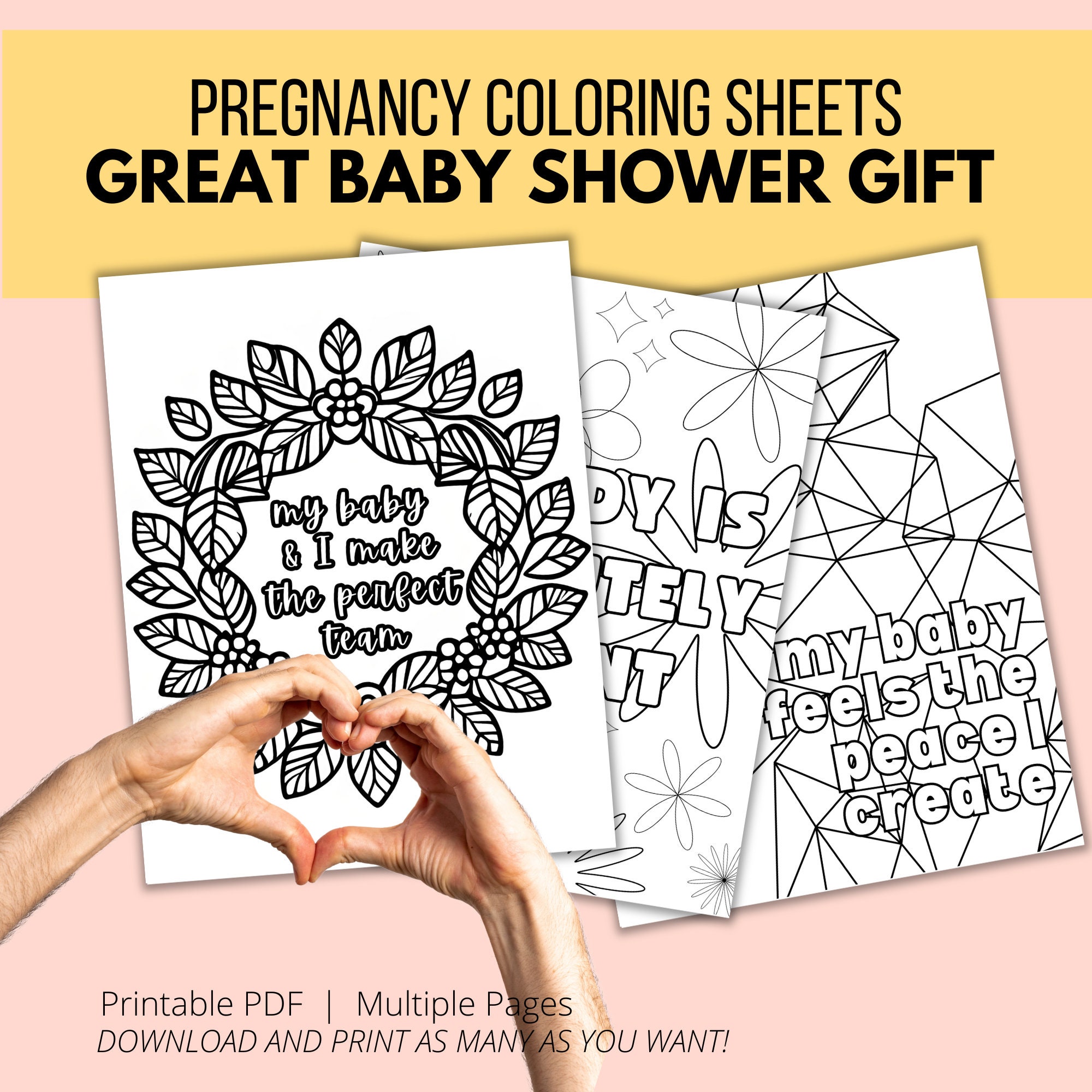 Pregnancy Coloring Sheets, Birth Affirmation Coloring Pages, Birth ...