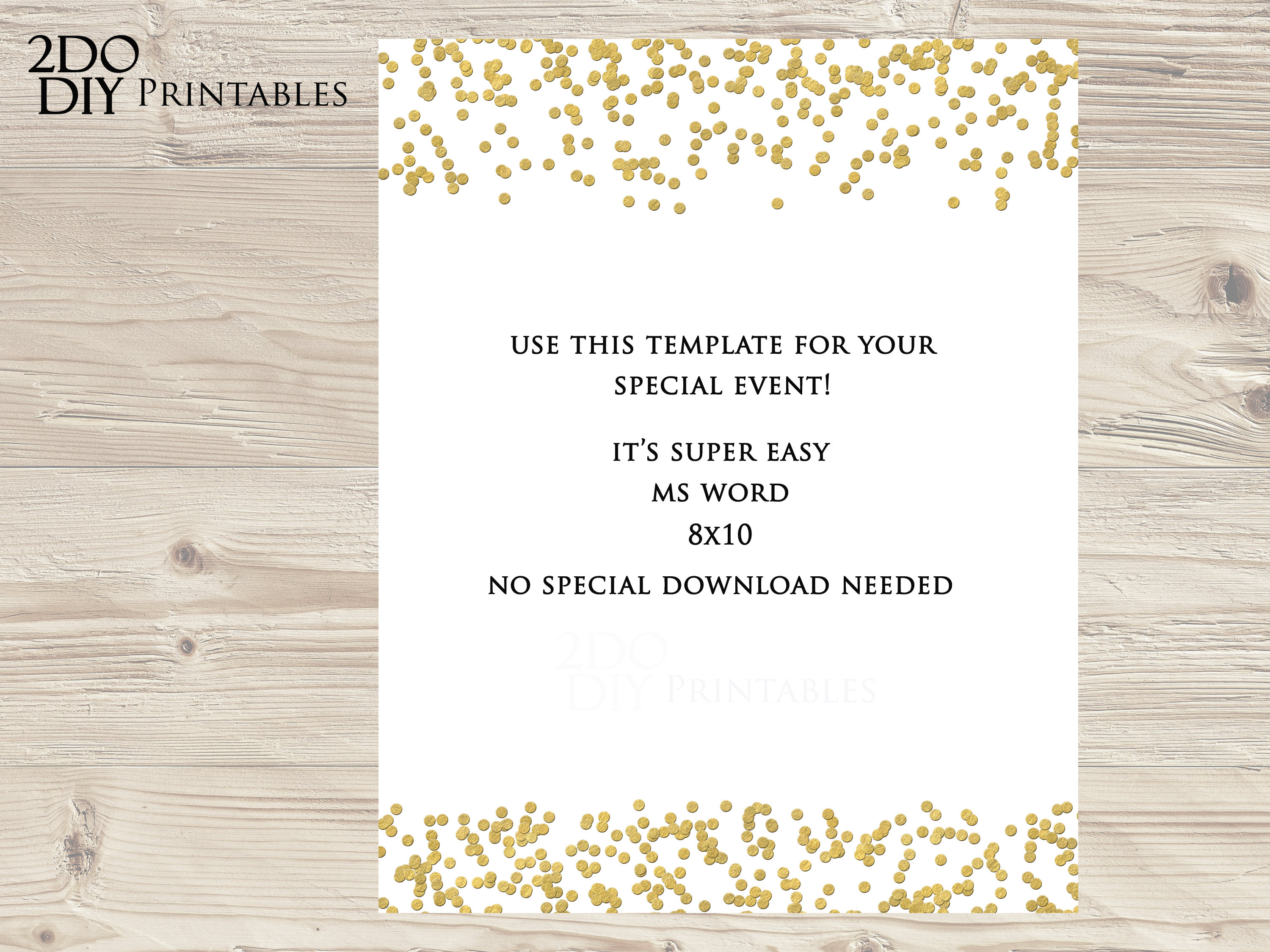Confetti Printable Invitations