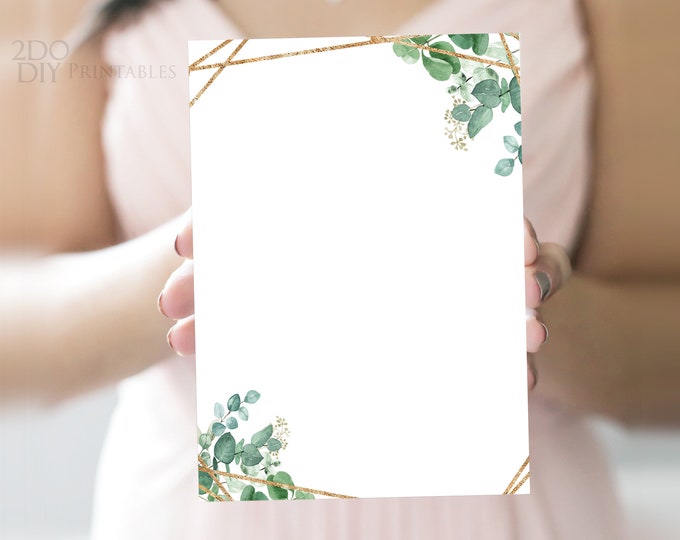 Elegant Eucalyptus Greenery Template Eucalyptus Template 5x7 4x6 ...