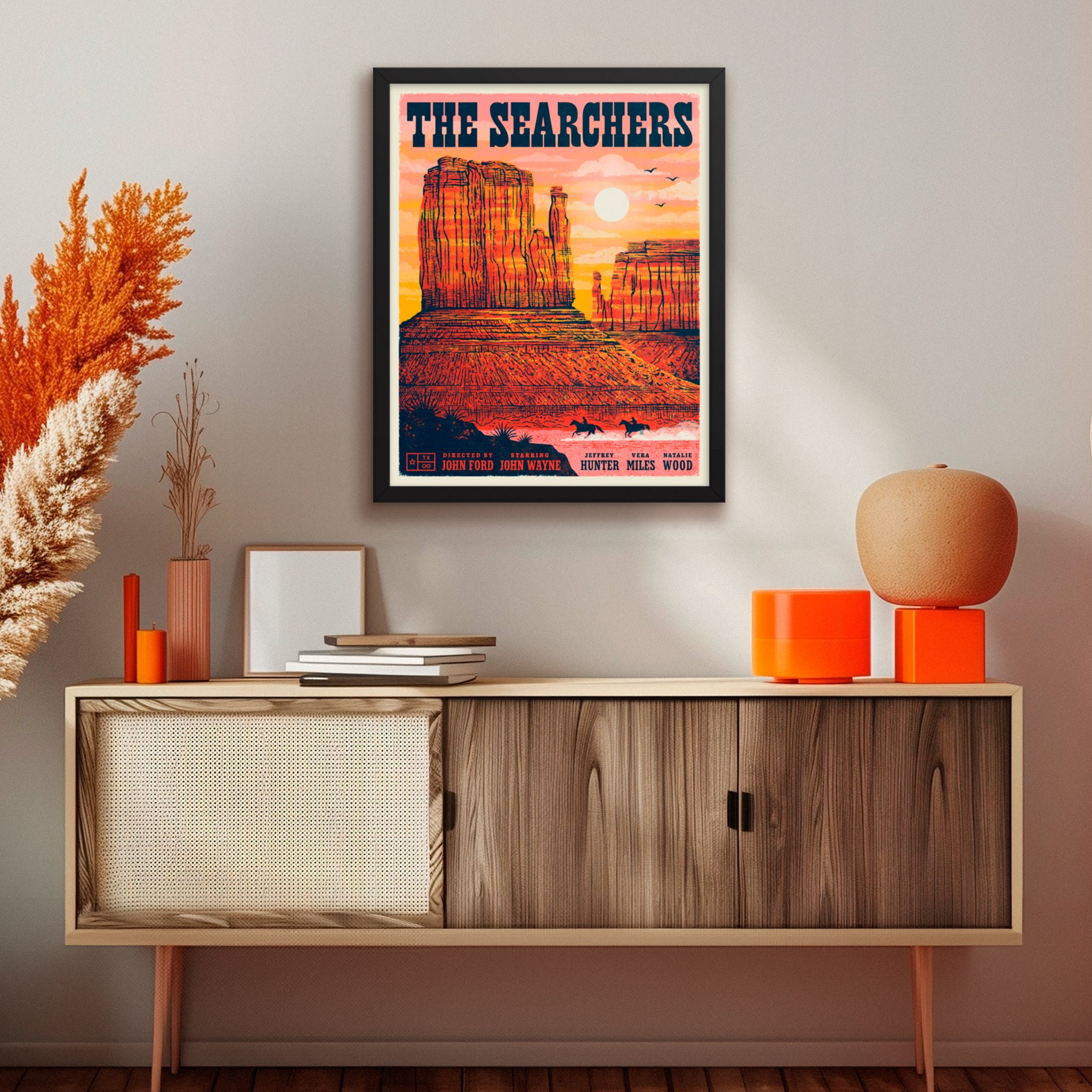 The Searchers - Illustrated Movie Poster - Texas Forever Project ...