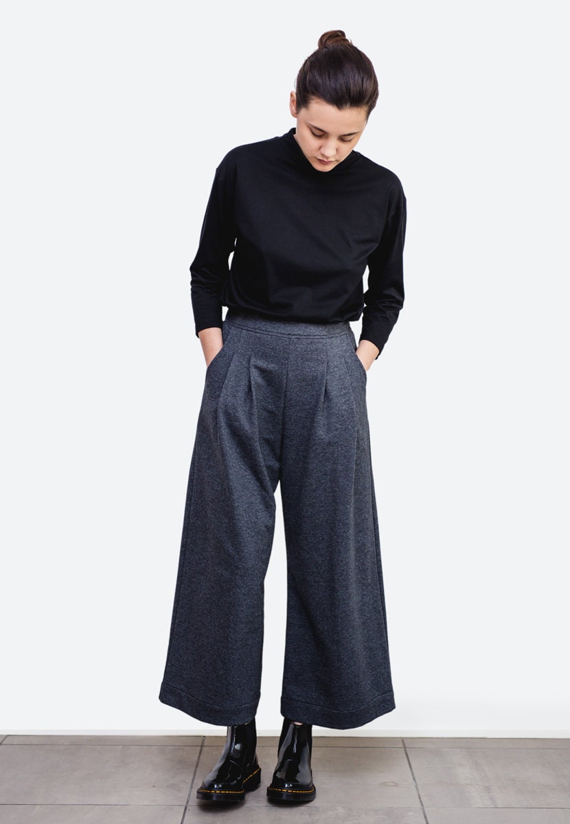 Palazzo Pant, Japan Pant, Wideleg Trousers, High Waist Culotte by ...