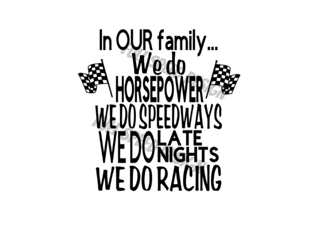 Racing Family - Digital File - SVG for Cricut - Racing T-shirt ...