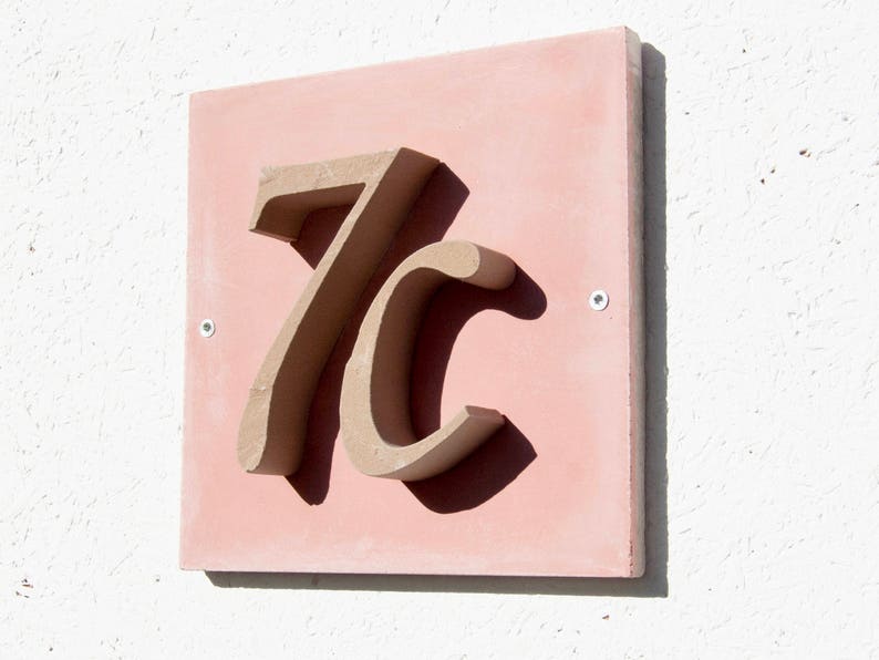 House Number "7c" of Stone - Etsy