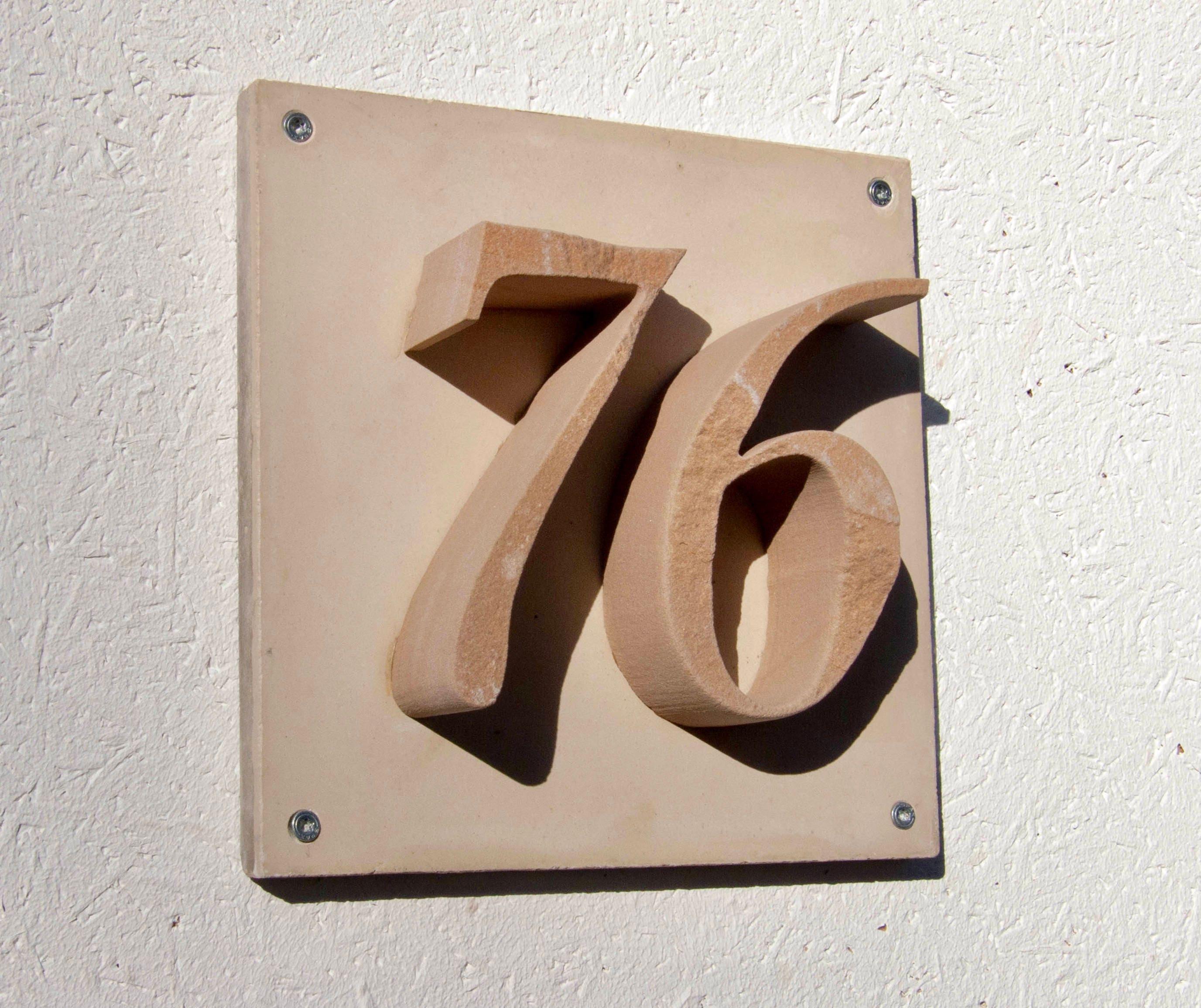 House Number 76 of Stone - Etsy