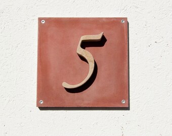 House Number 1d of Stone | Etsy