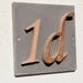 House Number "1d" of Stone - Etsy
