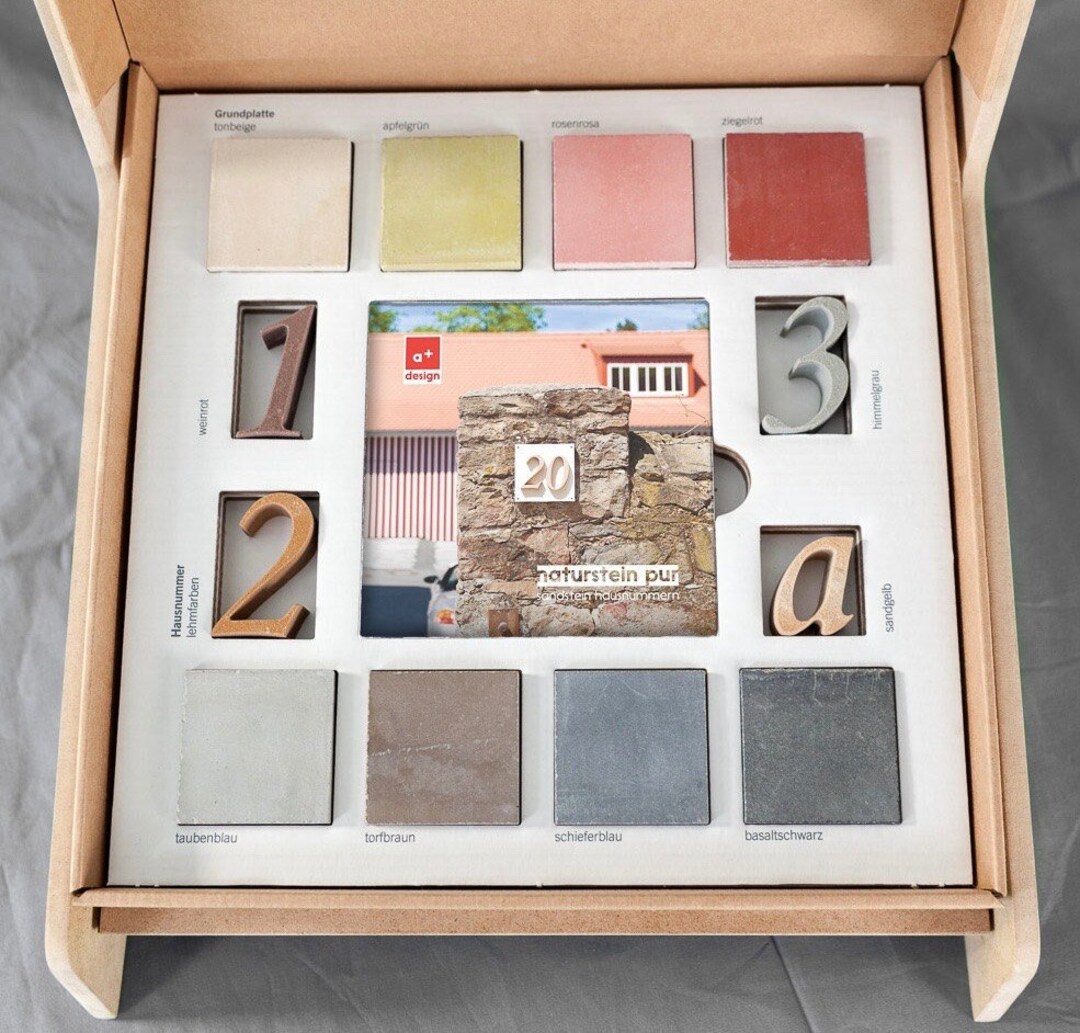 House Number With Sample Box 3-digit - Etsy