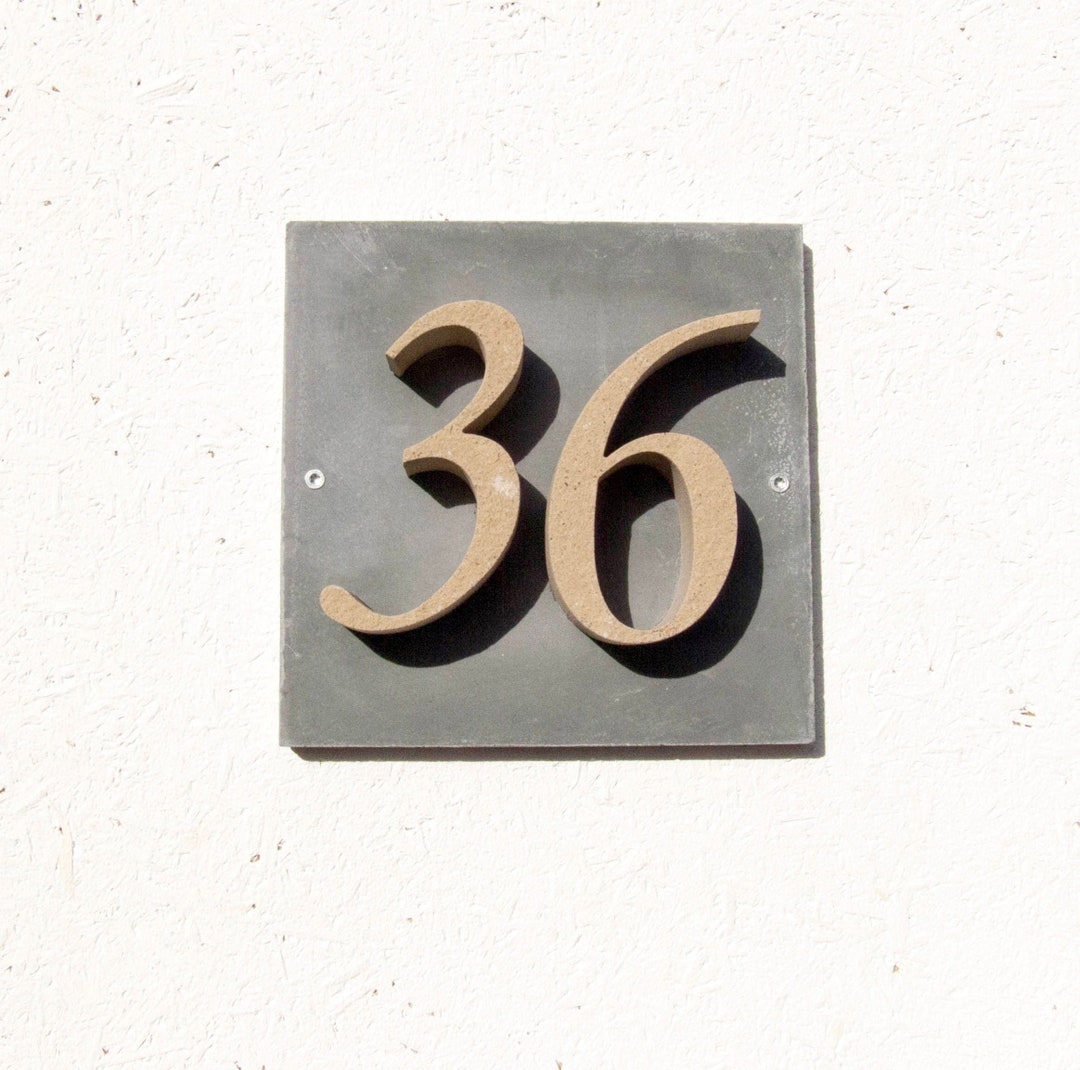 Buy House Number "36" of Stone Online in India - Etsy