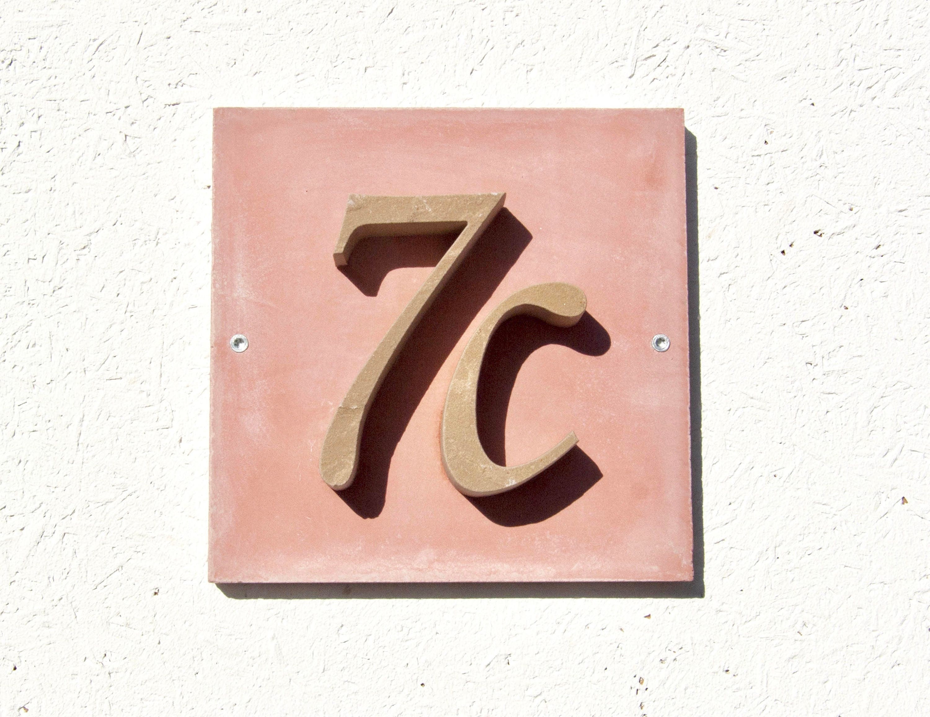 House Number "7c" of Stone - Etsy