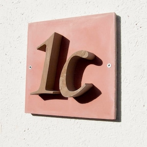 House Number "1c" of Stone - Etsy