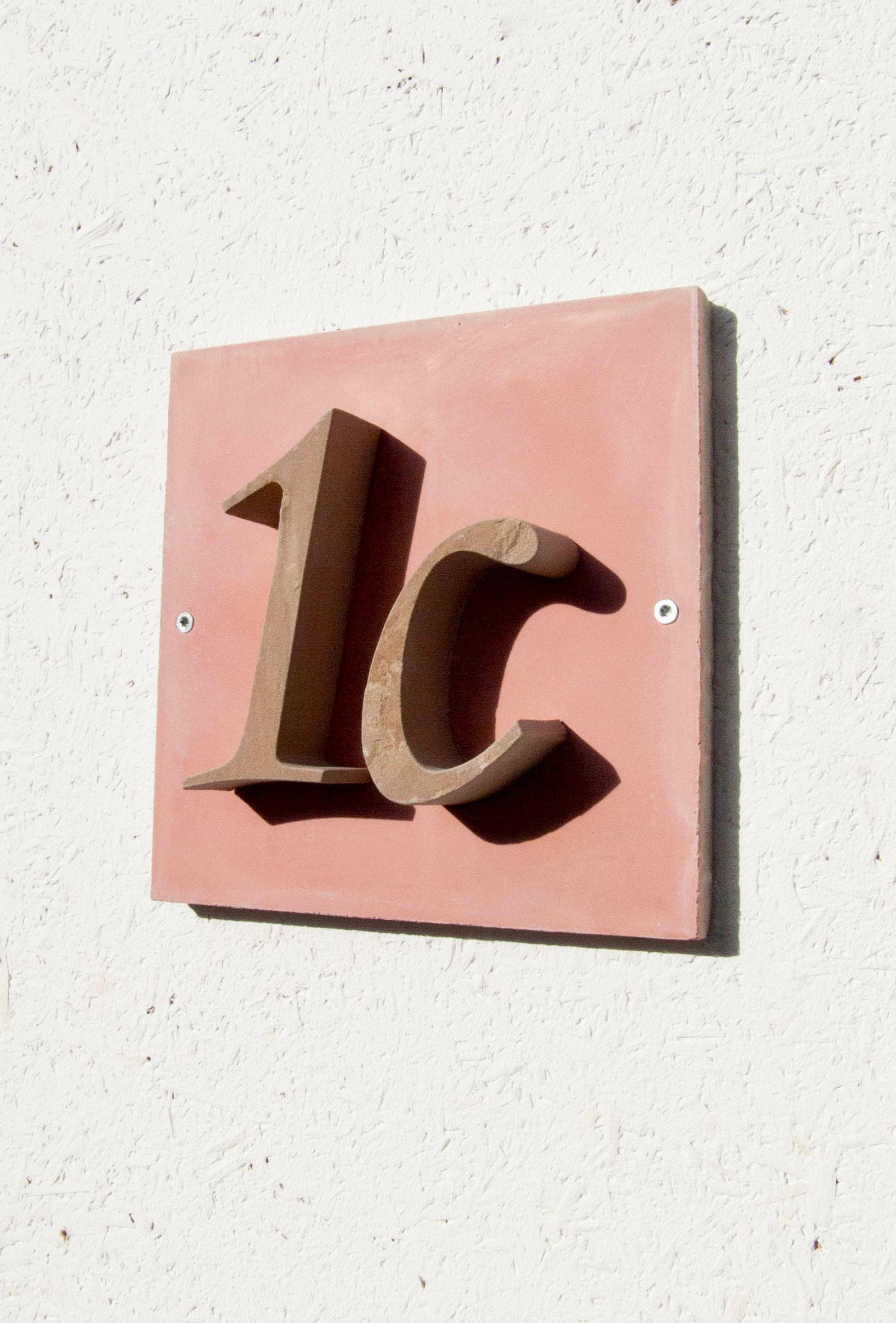 House Number "1c" of Stone - Etsy