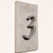 House Number "3" of Stone - Etsy