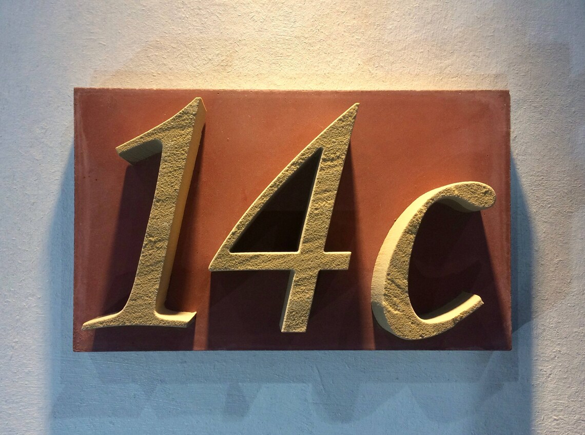 House Number With Sample Box 3-digit - Etsy