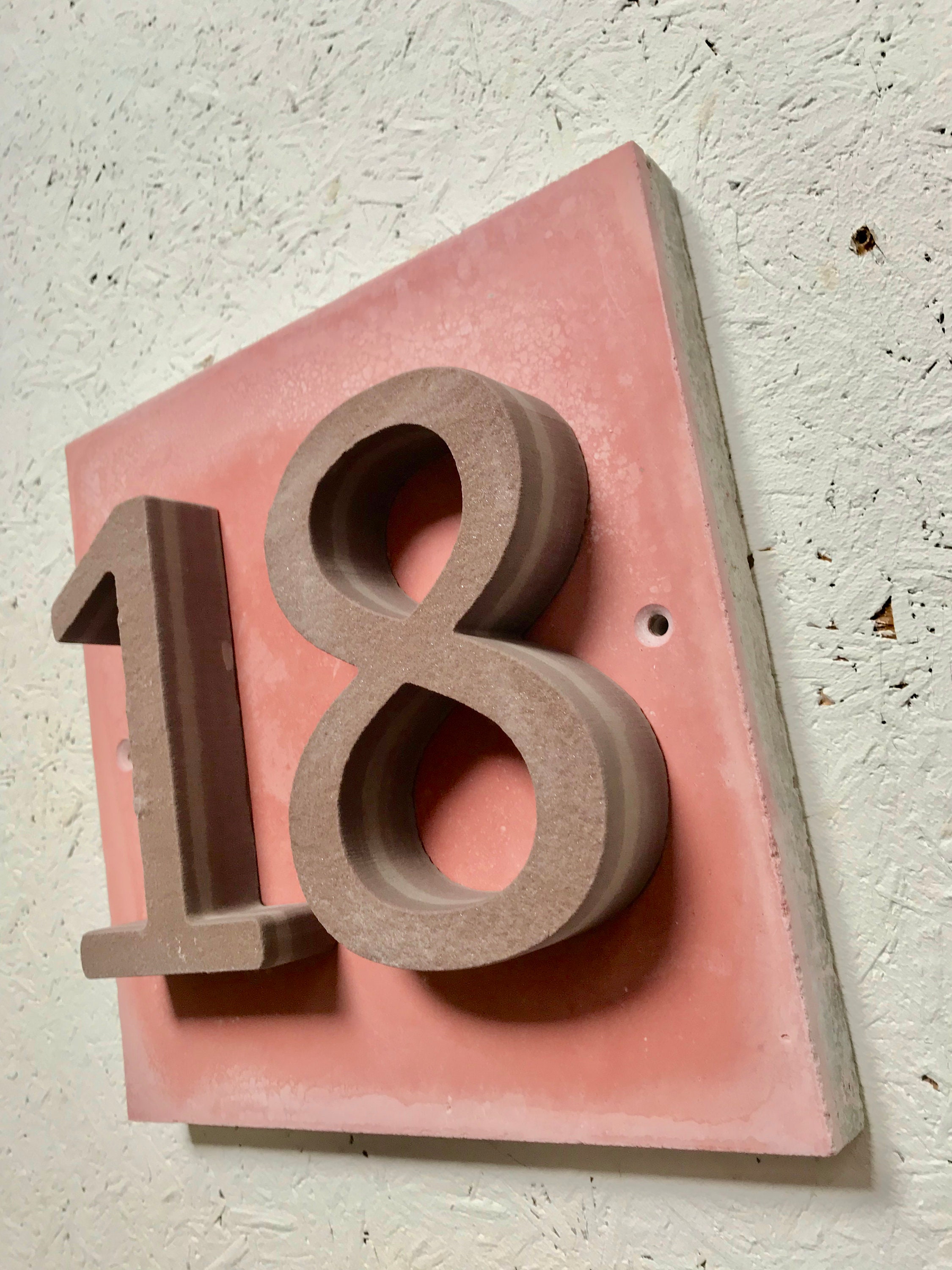 House Number "18" of Stone - Etsy