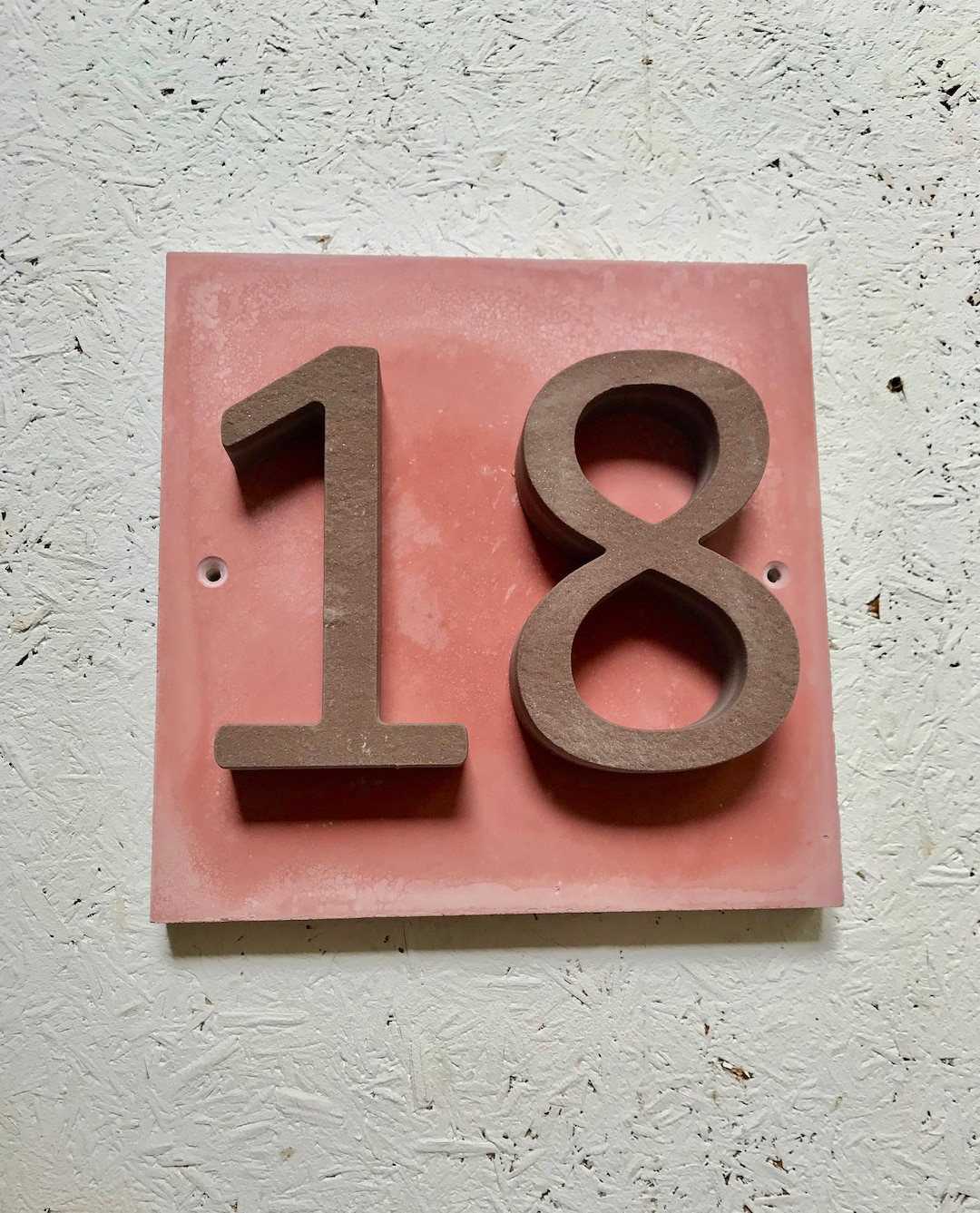 House Number "18" of Stone - Etsy