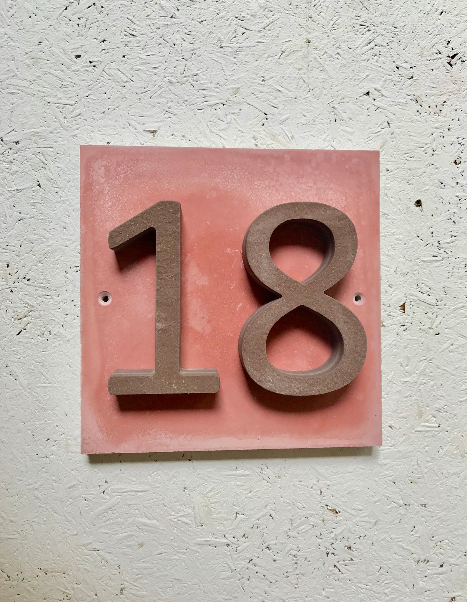 House Number "18" of Stone - Etsy