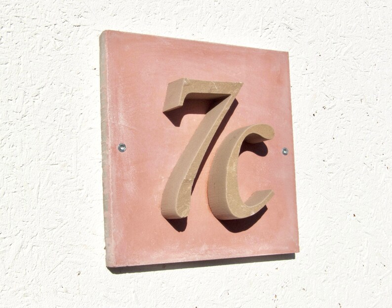 House Number "7c" of Stone - Etsy