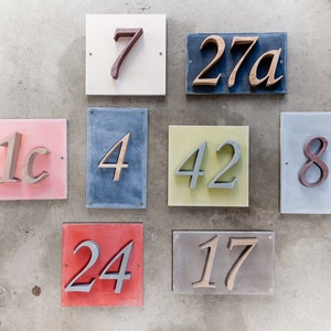 House Number With Sample Box 3-digit - Etsy