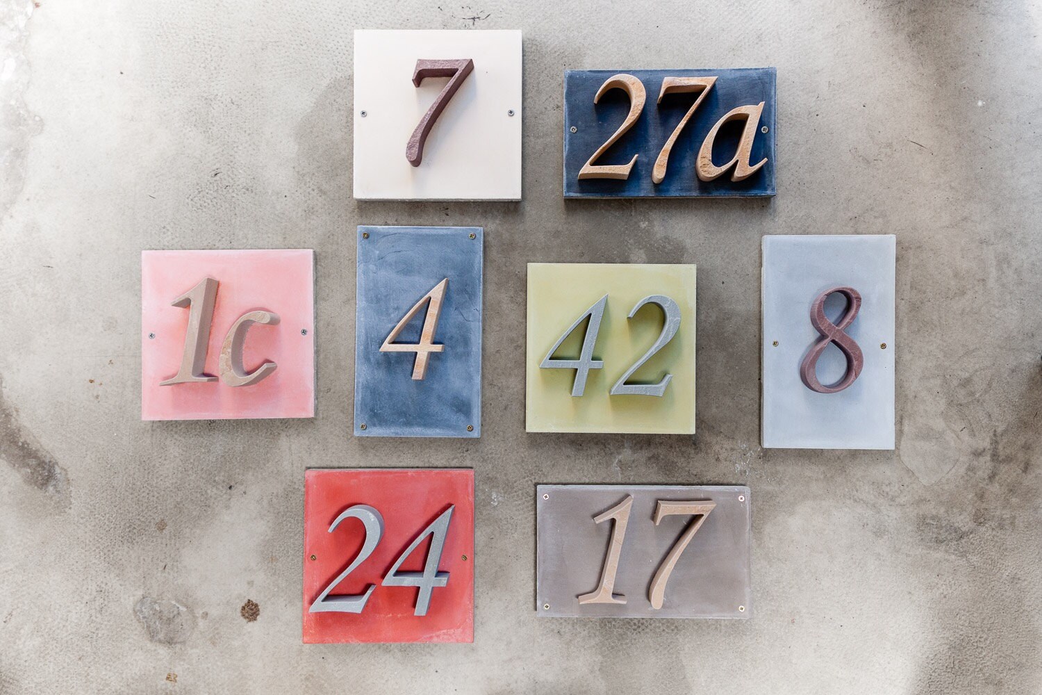 House Number With Sample Box 3-digit - Etsy