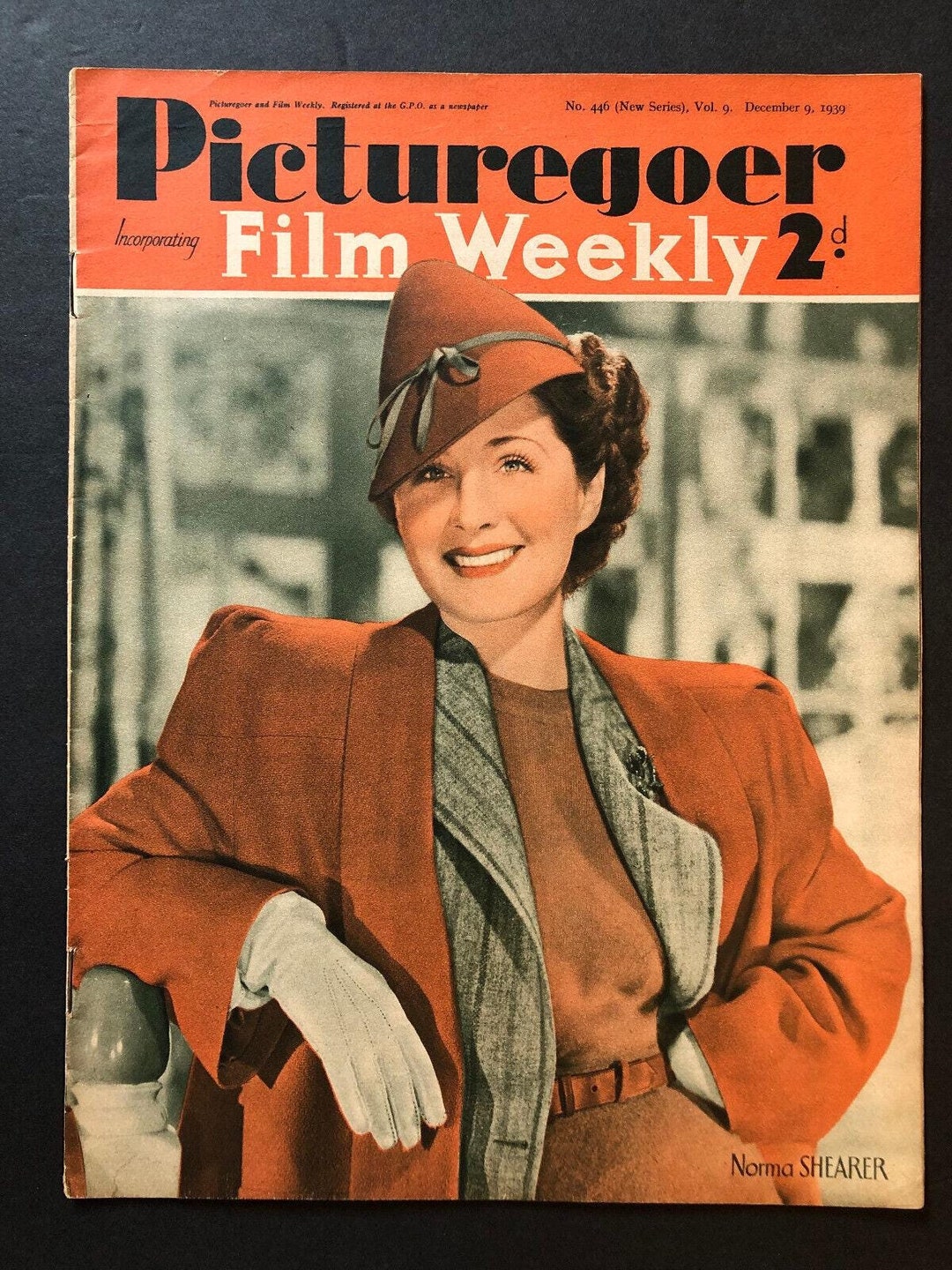 Picturegoer - Film Weekly - Norma Shearer Cover From 1939 - Excellent ...